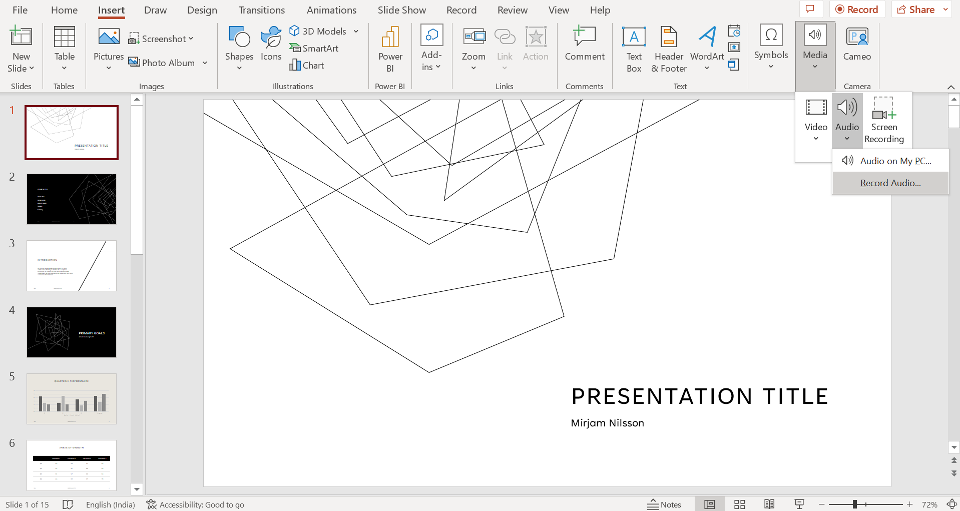 How to do a voiceover on PowerPoint